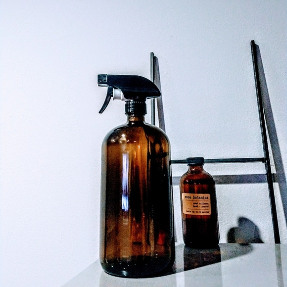 Magnolia | Accents | New Magnolia Amber Glass Spray Bottle Hearth And ...